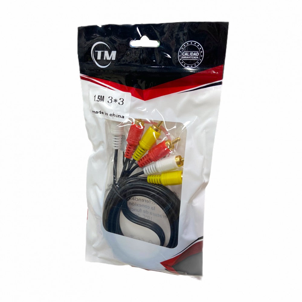 Cable Audio y Video 3X3 TM – Tecnologia Mayorista