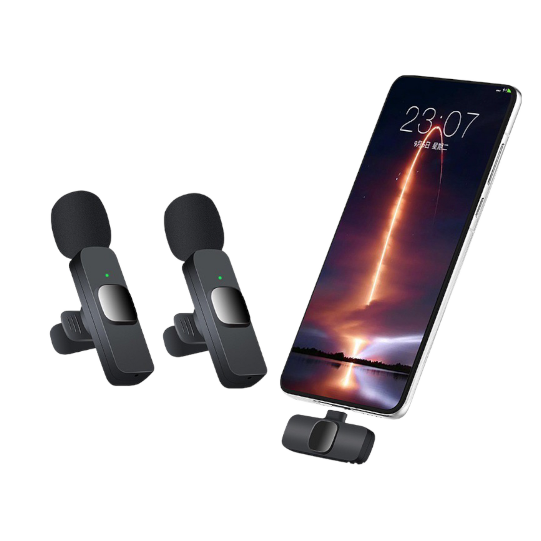 Microfono Inalambrico Recargable Solapa Doble K9 ¡Envio Gratis!