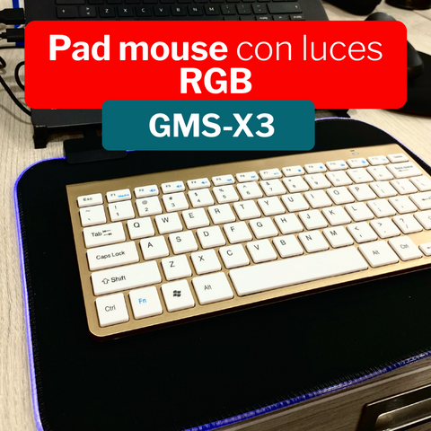 Pad Mouse RGB Gamer GMS-X3 – Tecnologia Mayorista